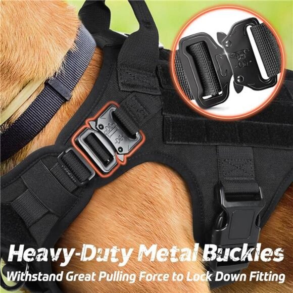Dog | Tactical Dog Harness For Large Dogs Heavy Duty Dog Harness With ...
